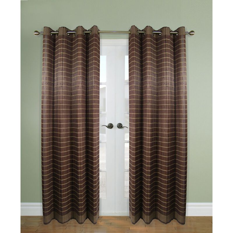 Bamboo Grommet Top Curtain Panel Grommets, 48" x 84"