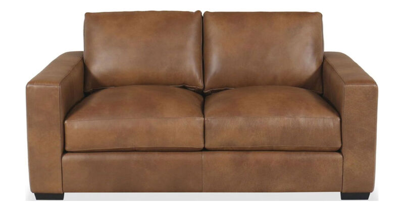 Dawkins Leather Loveseat | Mathis Home