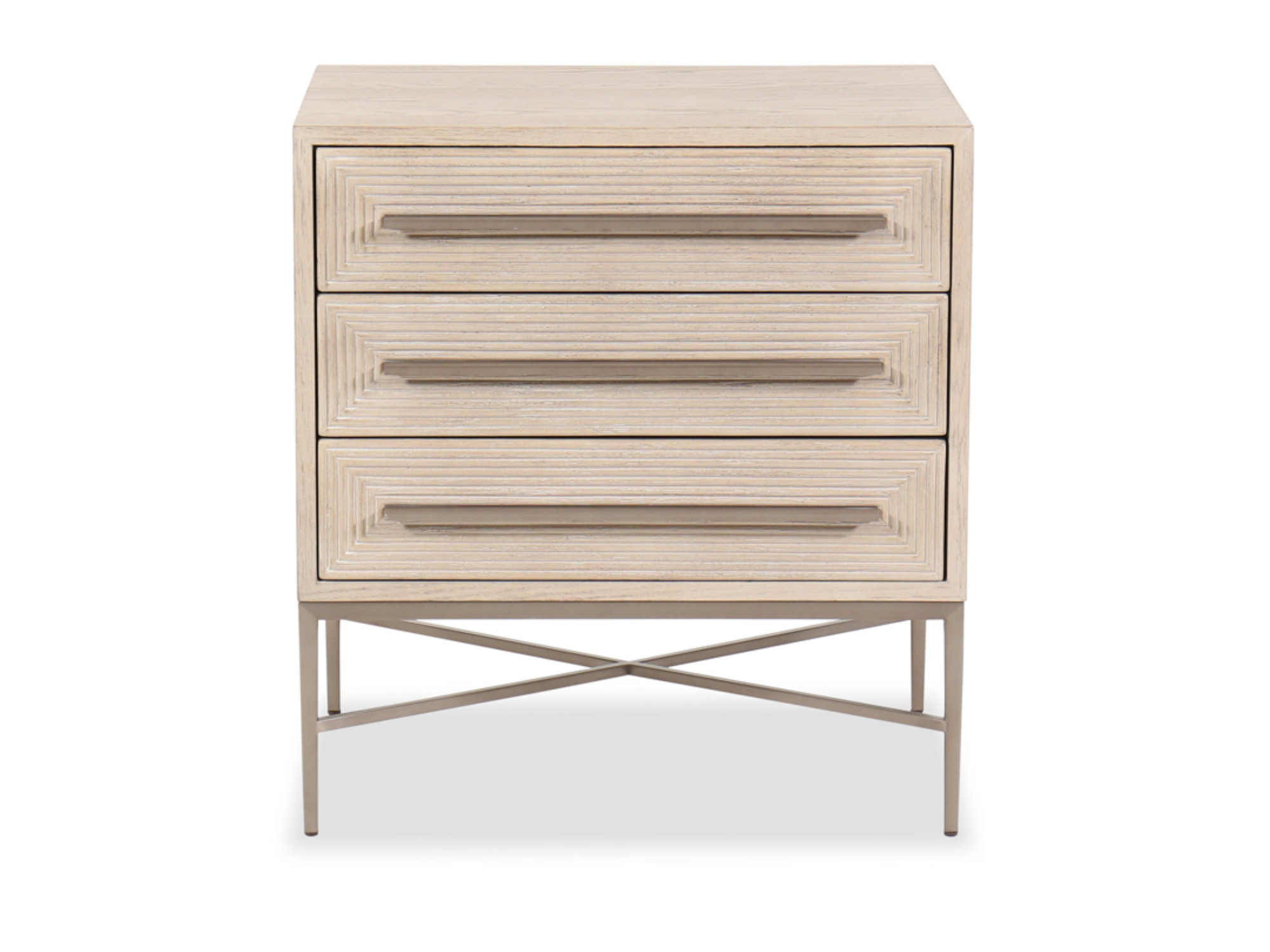 Cascade Three-Drawer Nightstand | Design Studio