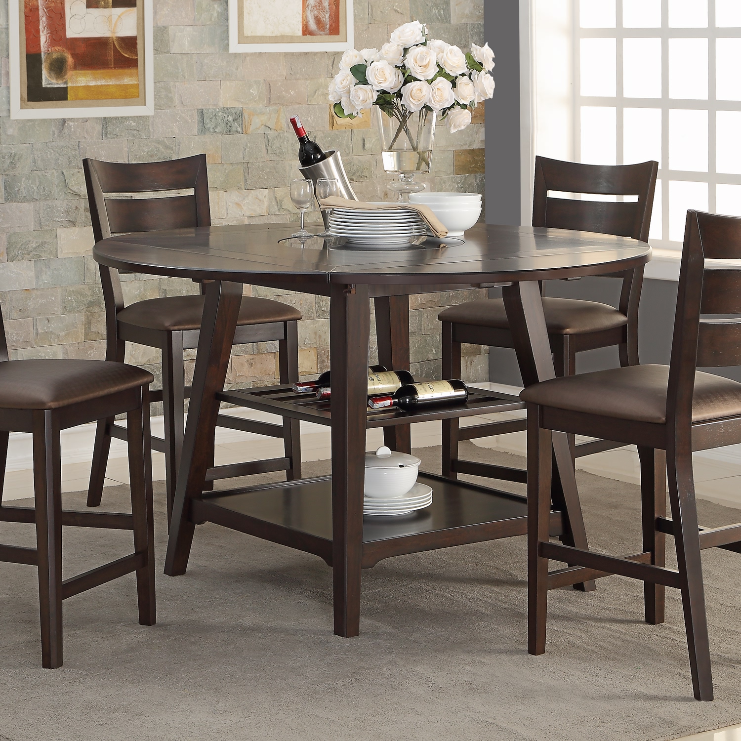 Parkside Round Tall Table | Mathis Home