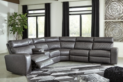 Samperstone 6-Piece Power Reclining Sectional | Mathis Home